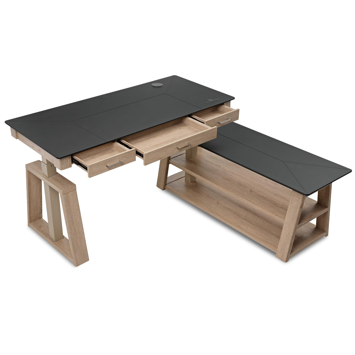 Ark EX, 60x26 Executive Standing Desk,l Shaped Standing Desk,Adjustabl ...