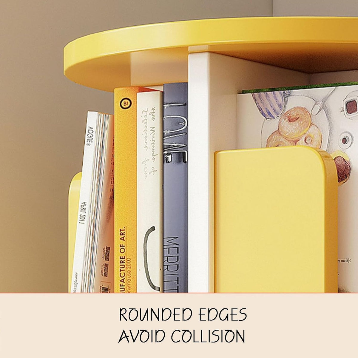 Multi-Layer Bookshelves Wooden 3-Tier Display Rack Floor Standing Book ...