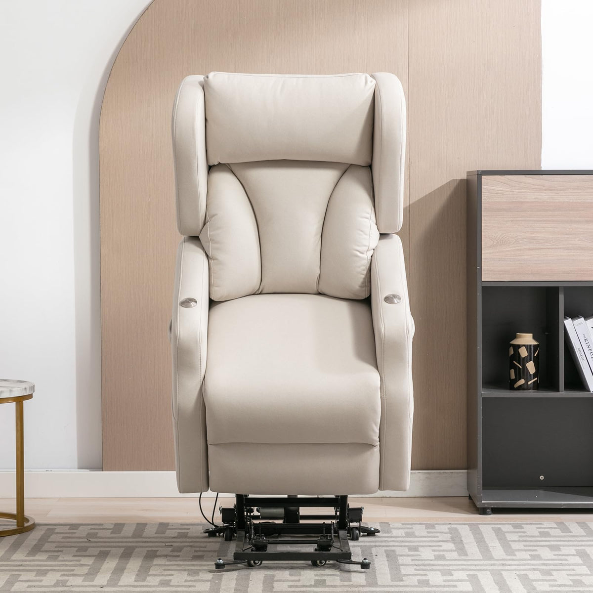 Pushable Power Lift Recliner Chair for Elderly, Modern Electric Reclin ...