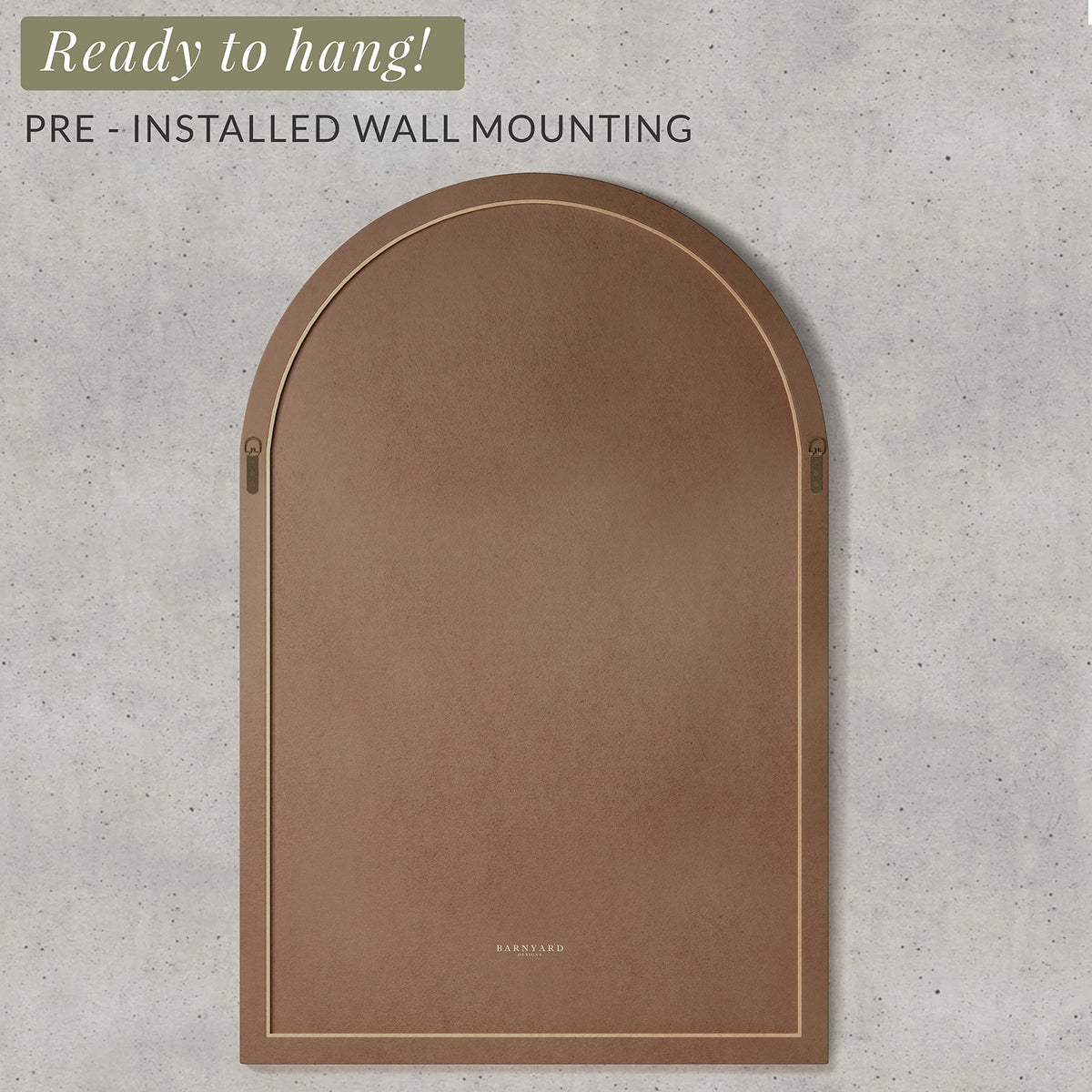 Barnyard Designs Grid Mirror 30x47 Wood Cathedral Window Pane Mirror ...