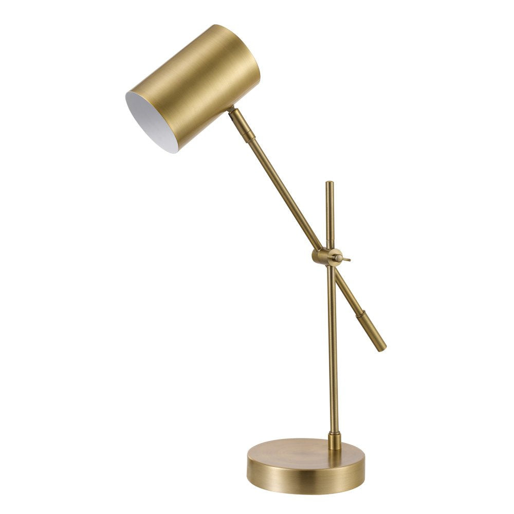 52098 Pratt 20" Desk/Table Lamp, Matte Brass Finish – Bircata