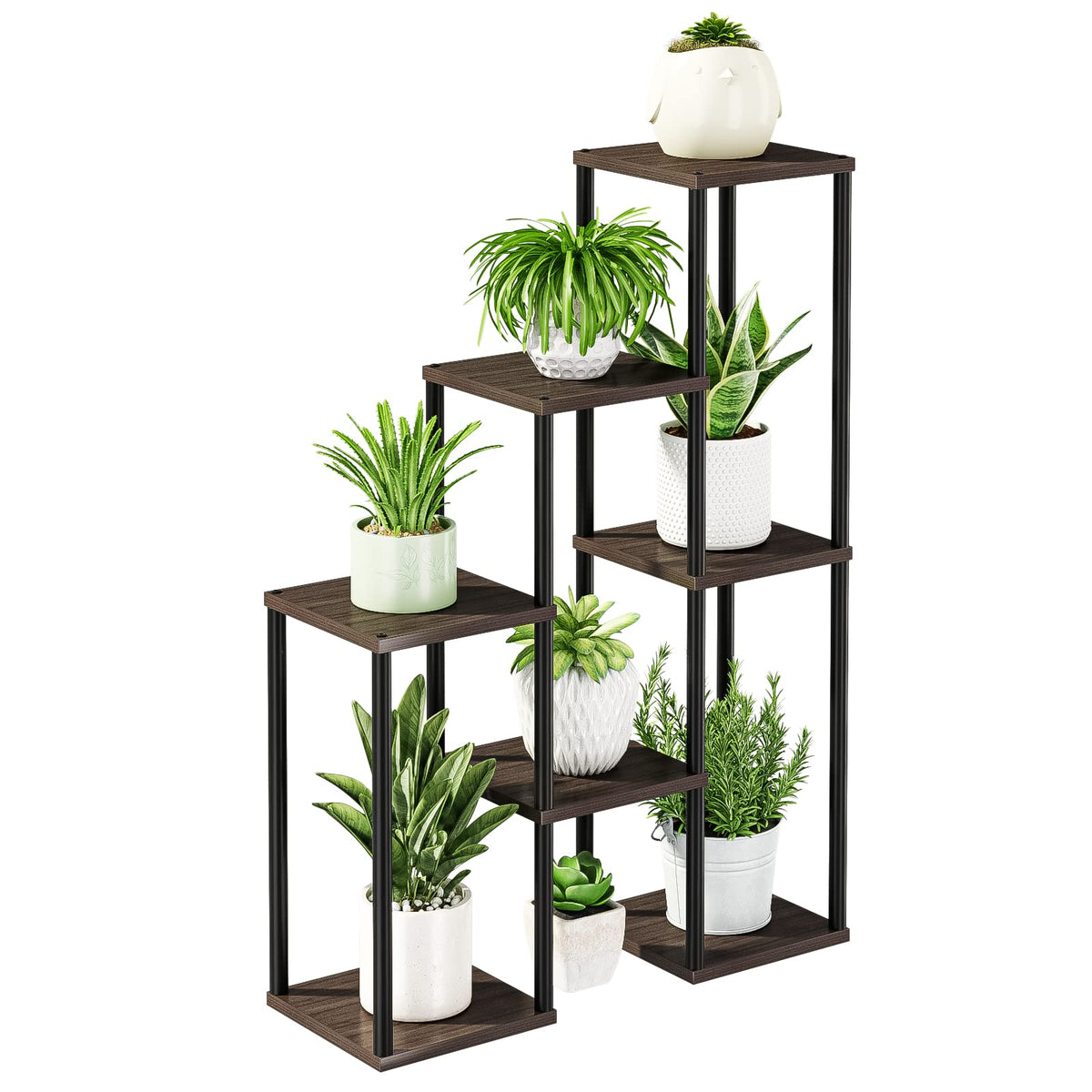 Arbor Heights 7 Pot Multi-Tier Metal Plant Stand – Bircata